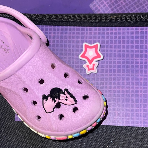 Jibbitz | Shoes | Jibbitz Light Purple Kids Clogs With Fun Charm | Poshmark
